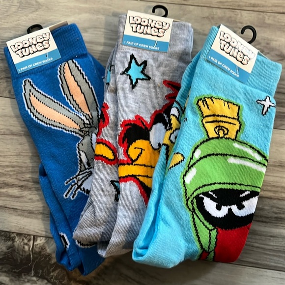 Accessories | Crazy Cartoon Character Socks3 Pairnwt | Poshmark
